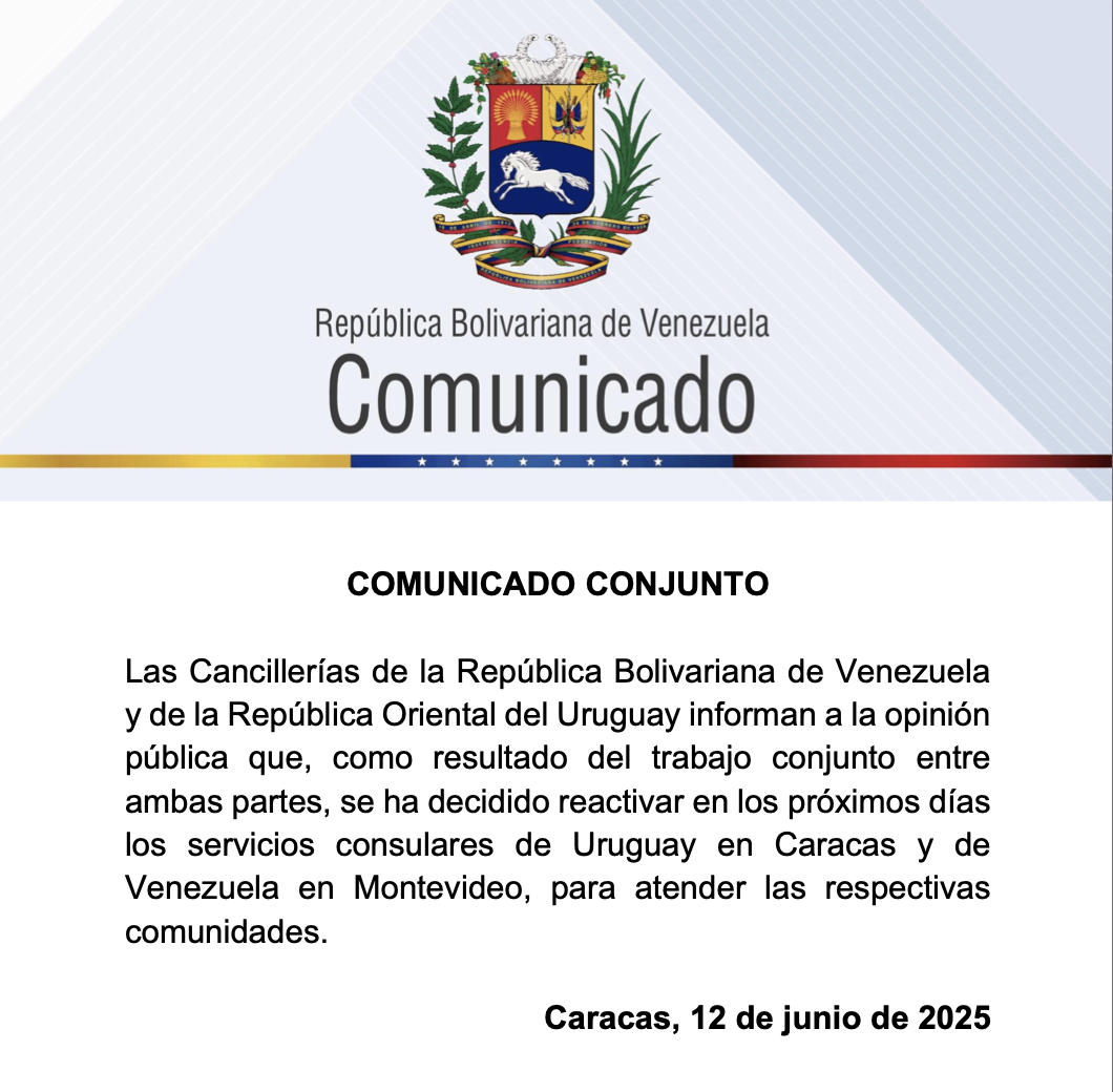 Venezuela, Uruguay agree to renew consular services - Latin America Reports